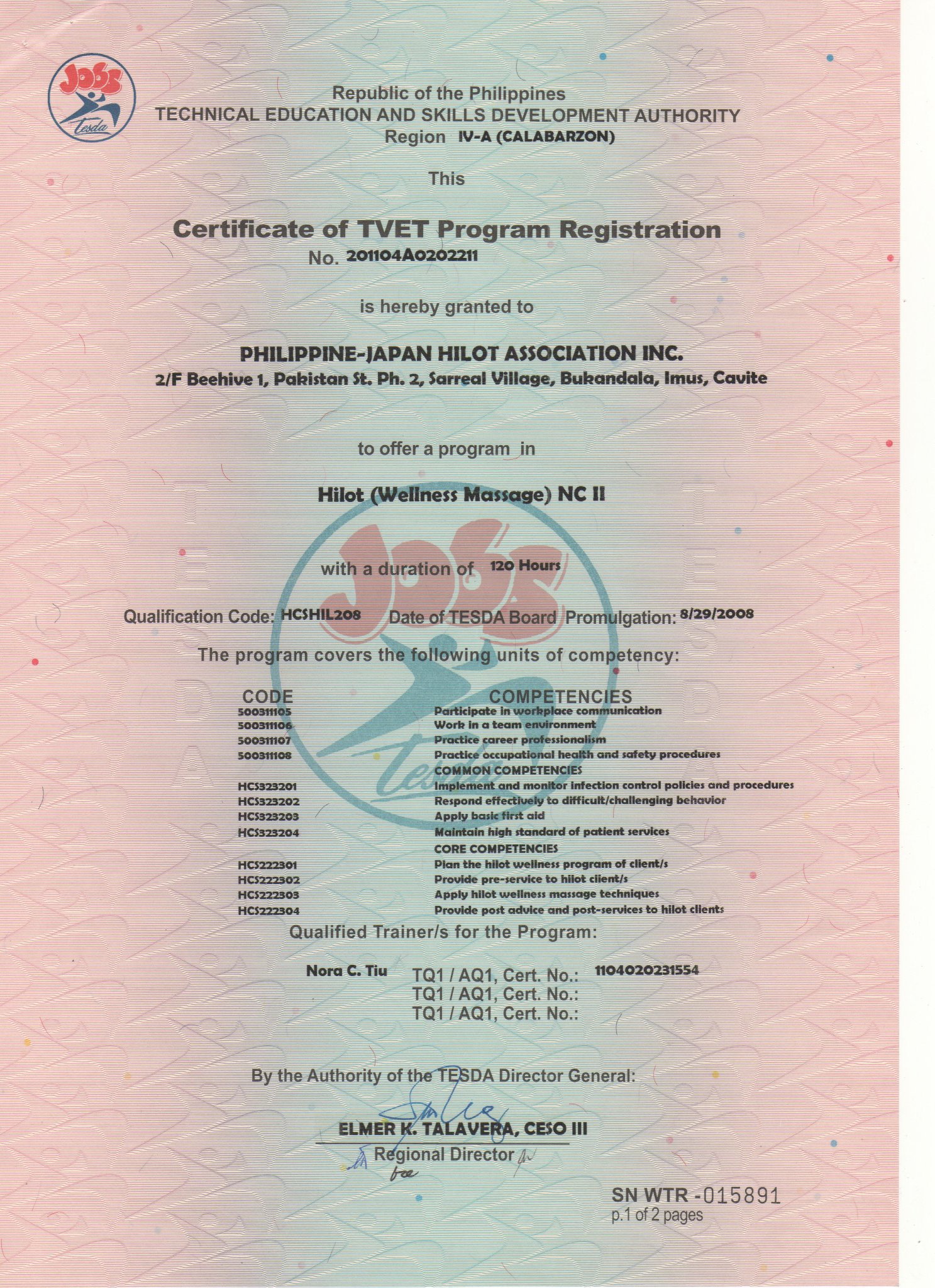 200th WordPressing at HABI – Hilot Academy of Binabaylan