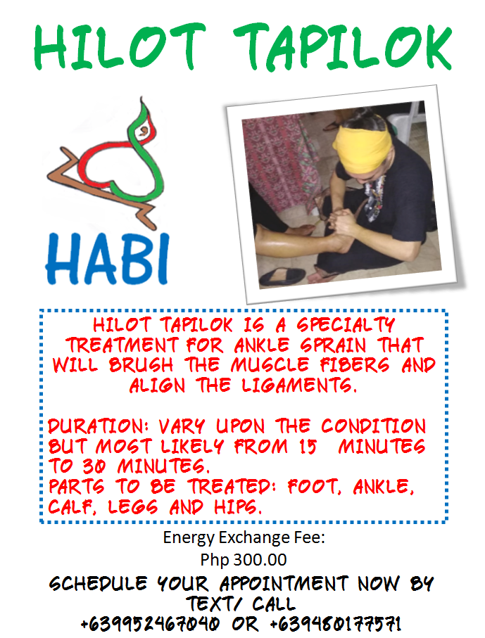 RICE in Pilay Tapilok (Sprain) – Hilot Academy of Binabaylan