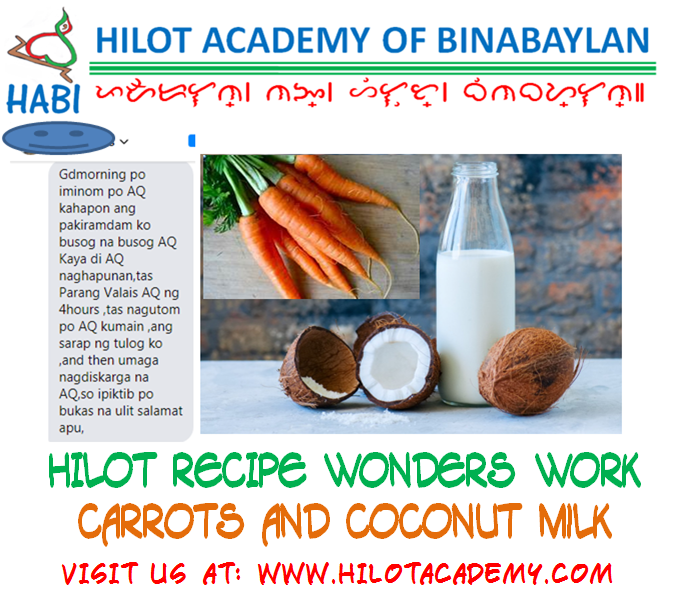 Hilot Recipe works wonder – Hilot Academy of Binabaylan