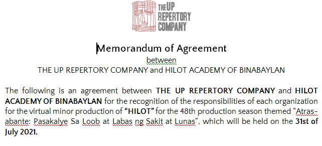 Hilot: A virtual stage play by The UP Repertory Company – Hilot Academy ...