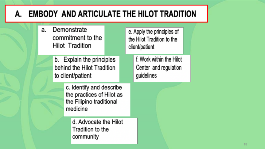 Commentary on PITAHC Competency Standards for Hilot – Hilot Academy of ...