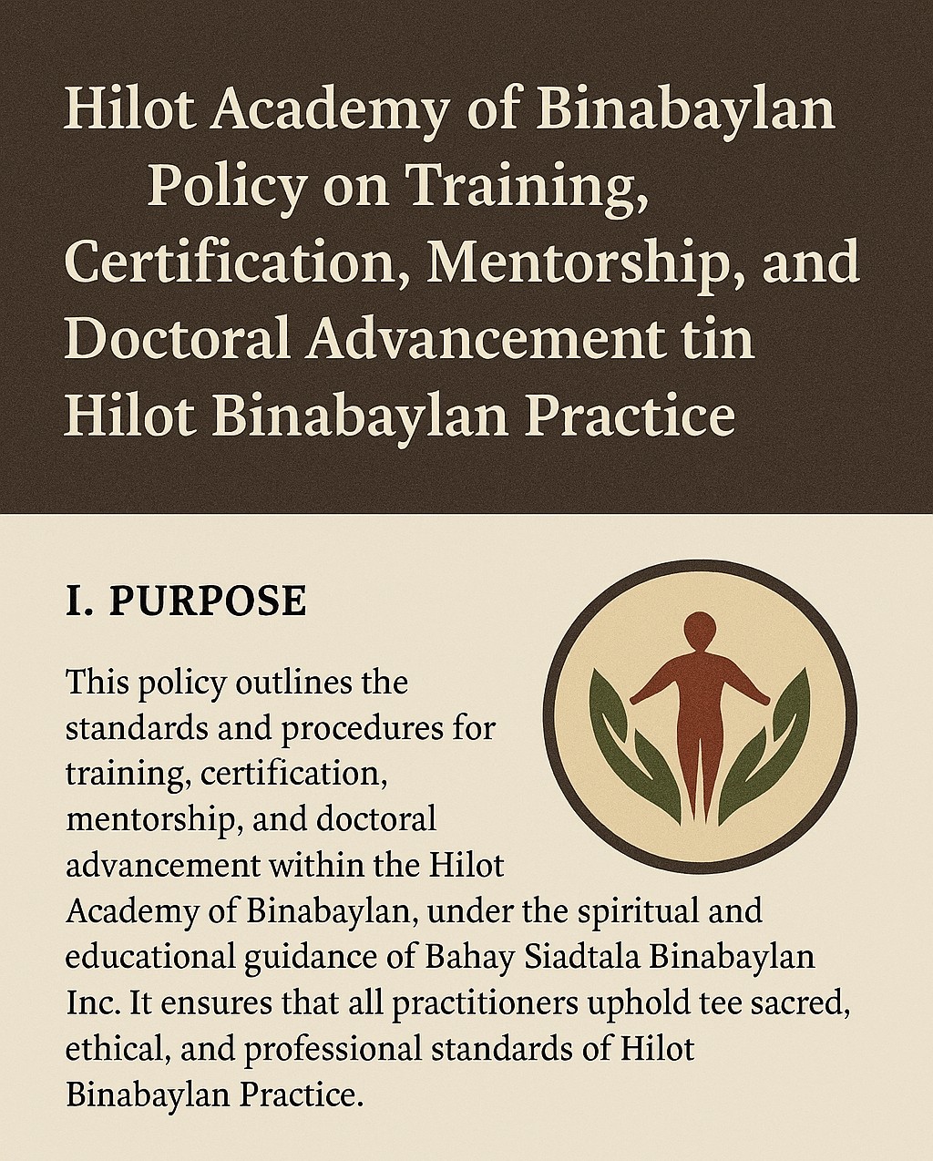 Policy on Training, Certification, Mentorship, and Doctoral Advancement ...