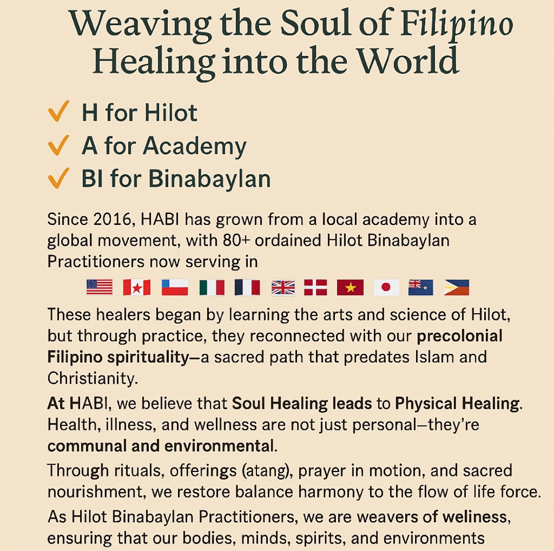 HABI: Weaving the Soul of Filipino Healing into the World – Hilot ...